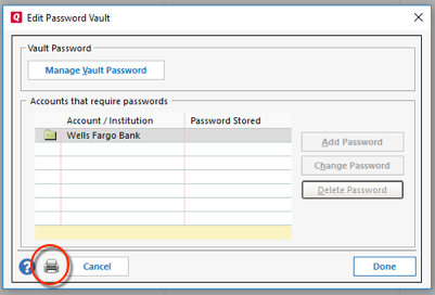 What if I need to delete/reset the Password Vault? | Quicken